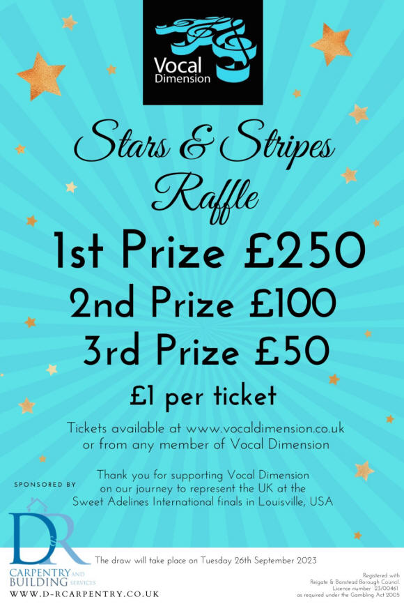 Vocal Dimension Chorus - The BIG Stars and Stripes Raffle 2023